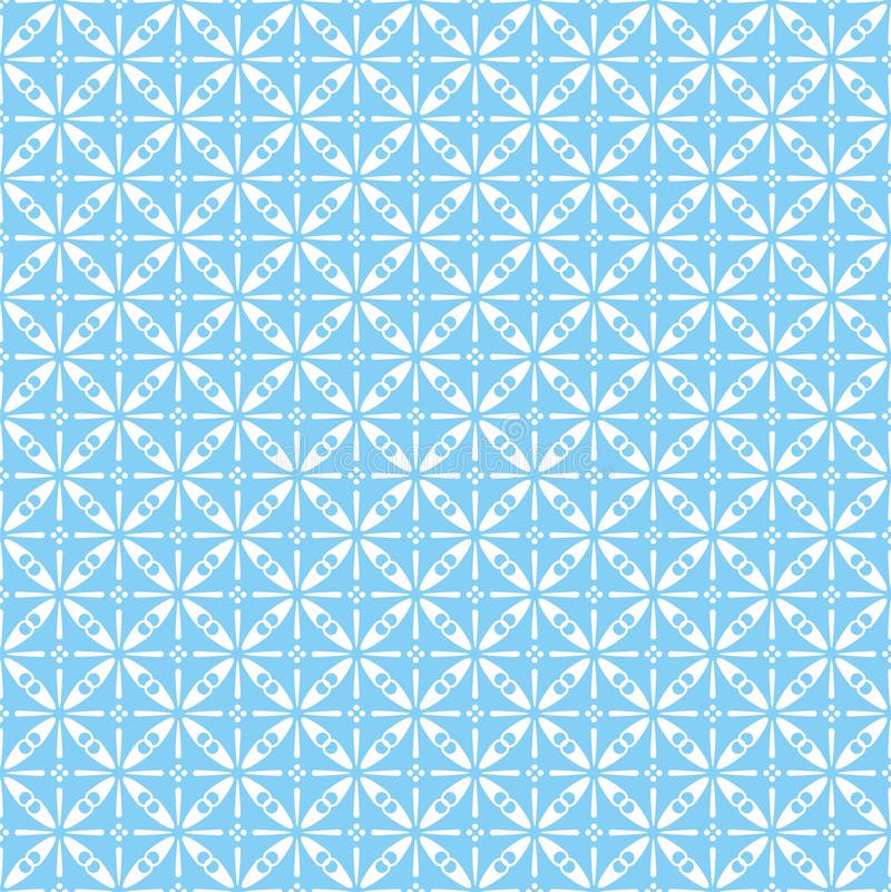 Seamless Geometric Pattern with White Abstract Shapes on a Light Blue ...