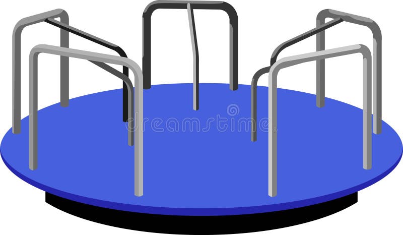 Roundabout Children Toys Playground Stock Vector - Illustration of ...