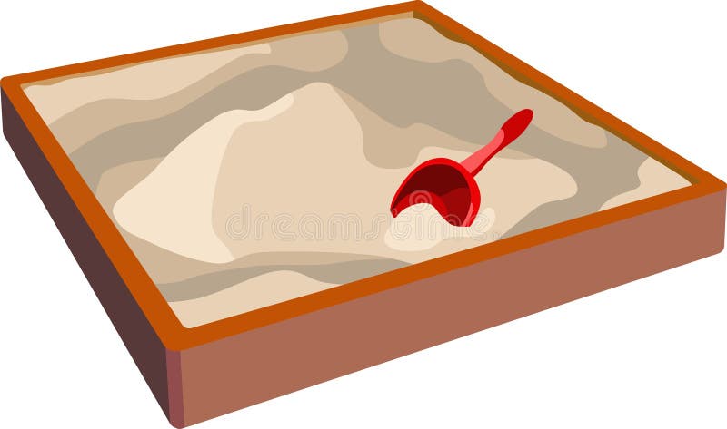 Sandpit Children Toys Playground Stock Vector - Illustration of toys ...