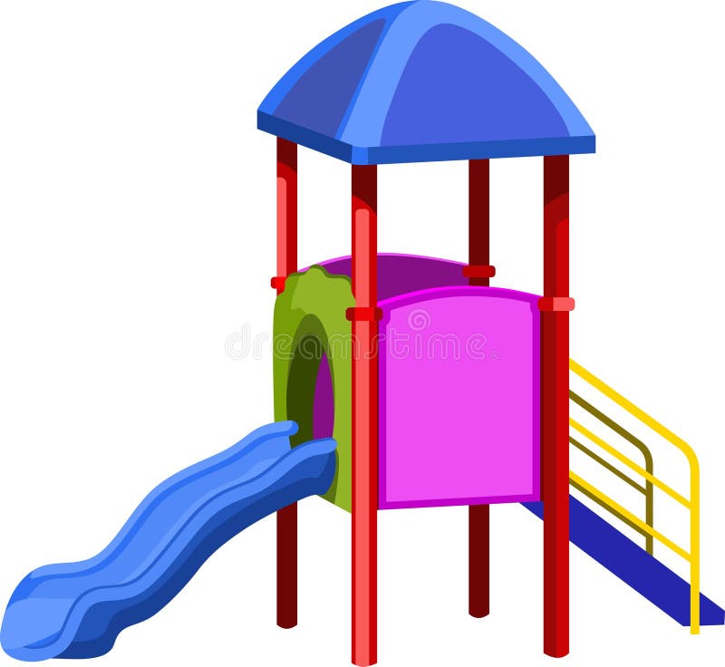 Slide Children Toys Playground Stock Vector - Illustration of leisure ...