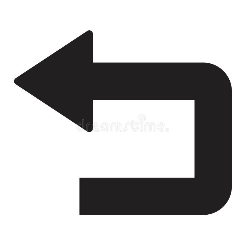 Undo, Arrow Back Icon. Simple Outline Illustration of Web, Minimalistic Set Stock Illustration ...