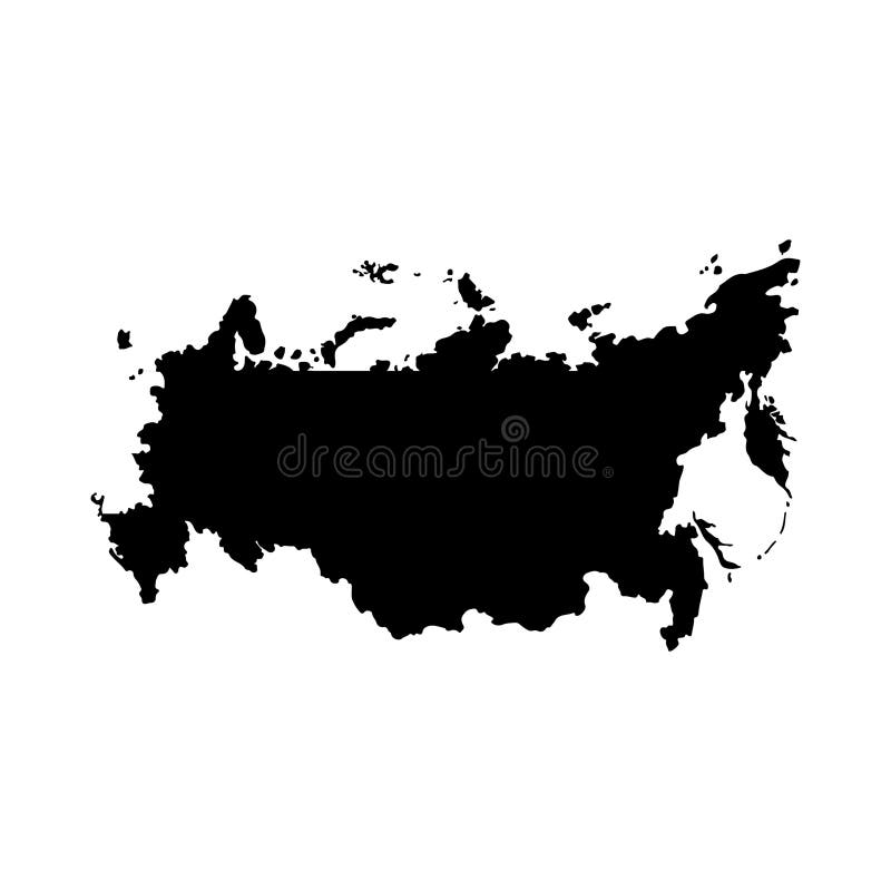 Russia Map Black Outline Stock Illustrations – 2,262 Russia Map Black ...