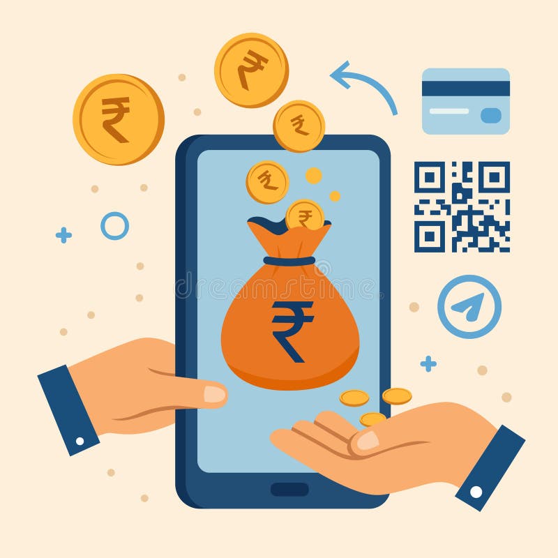 Digital Payments – Secure Online Money Transfer Stock Vector ...