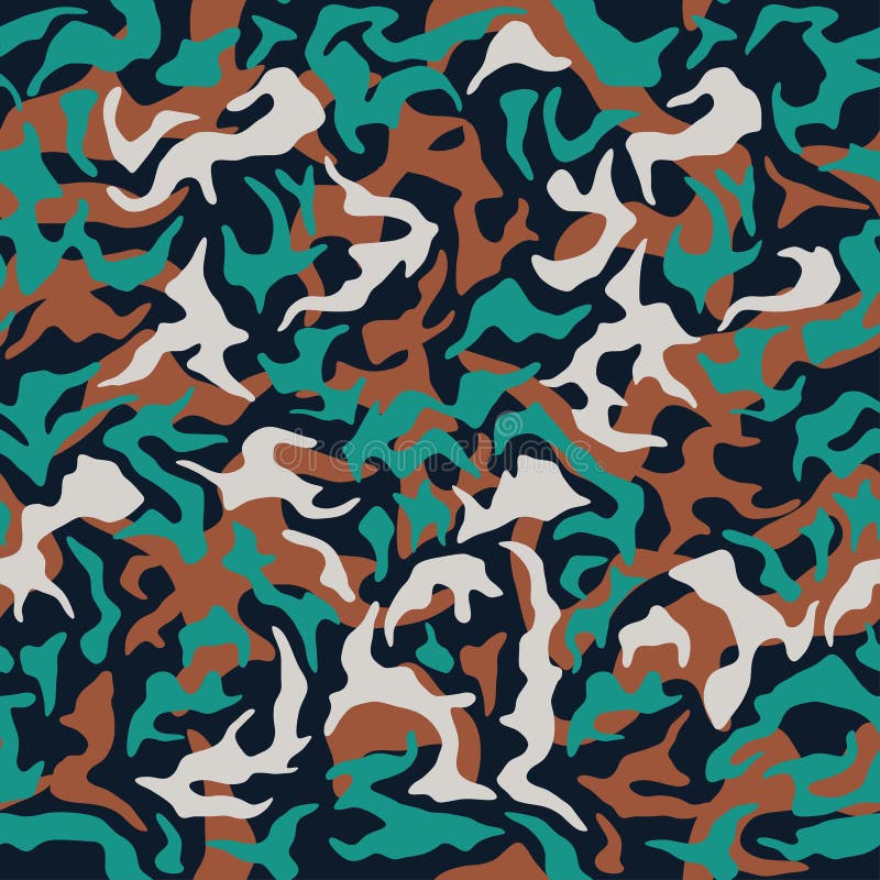 Green Camouflage Pattern. Army Khaki Background. Military Camo. Vector ...
