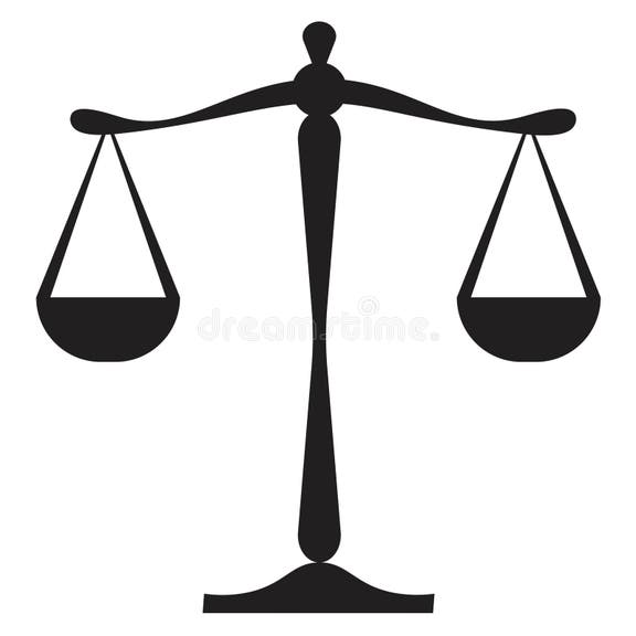 Scales justice vector icon stock vector. Illustration of integrity ...