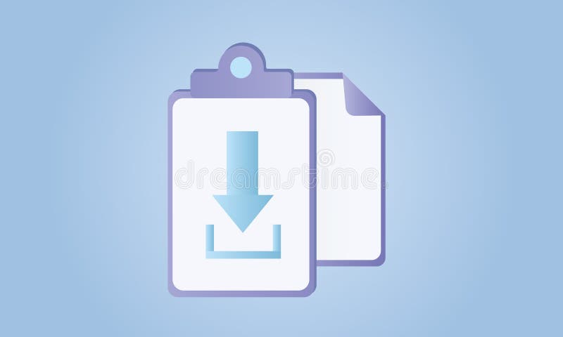 Vector Download Document Icon. Icon Download Document, Pdf File Upload ...