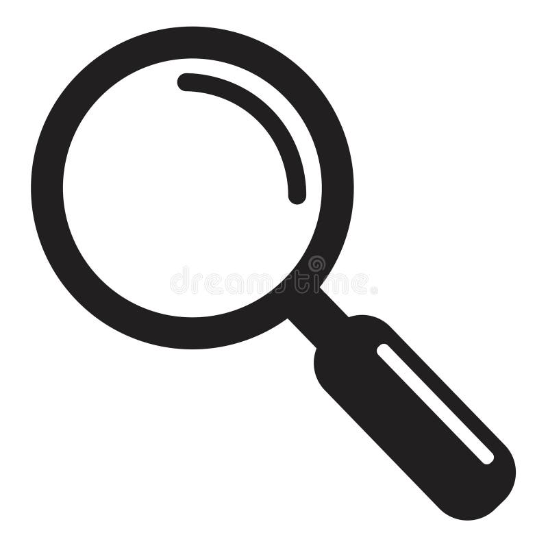 Magnifying Glass Icon, Search Icon Vector Illustration, Magnifying ...