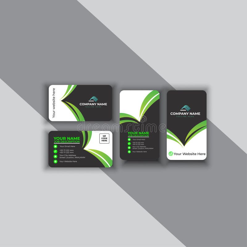 Vertical Name Card Designs Stock Illustrations – 43 Vertical Name Card ...