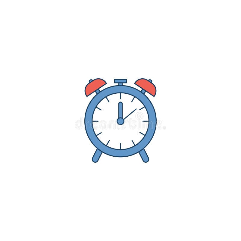 Classic Alarm Clock Reminder Stock Illustration - Illustration of ...