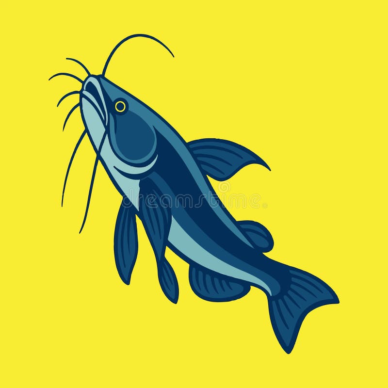Beautiful sea catfish stock illustration. Illustration of catfish ...