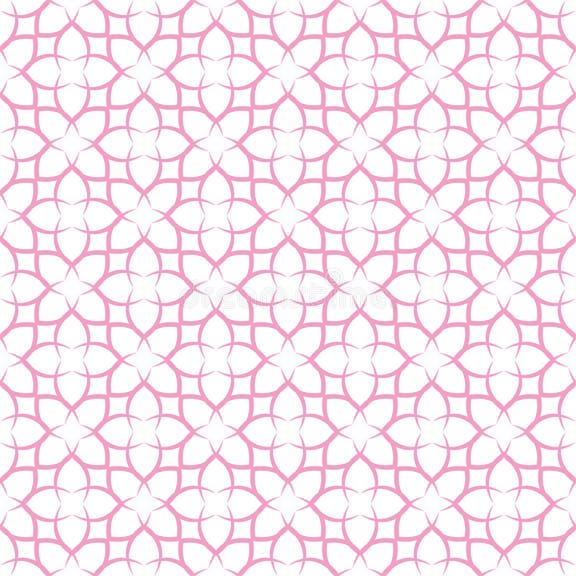 Seamless Geometric Pattern with Interconnected Floral Motifs, Featuring ...