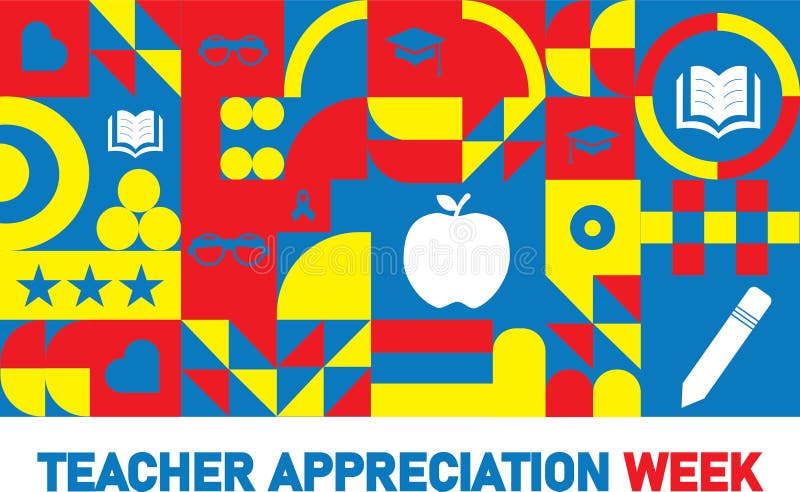 Teacher Appreciation Week Geometric Shape Use To Any Template, Card ...