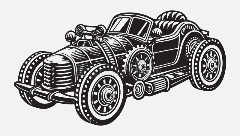 Race Car Outline Speed Art Design Stock Vector - Illustration of sketch ...