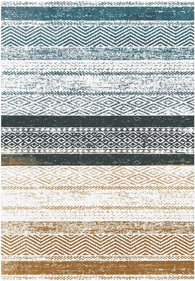 Geometrical Carpet Modern Pattern with Trending Colors in High ...