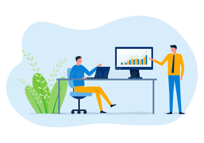 Business Financial Advisor Working and Business Investment Planning on ...