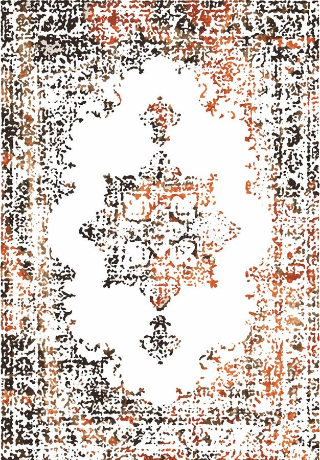 Geometrical Carpet Modern Pattern with Textures Washed and Grunge ...