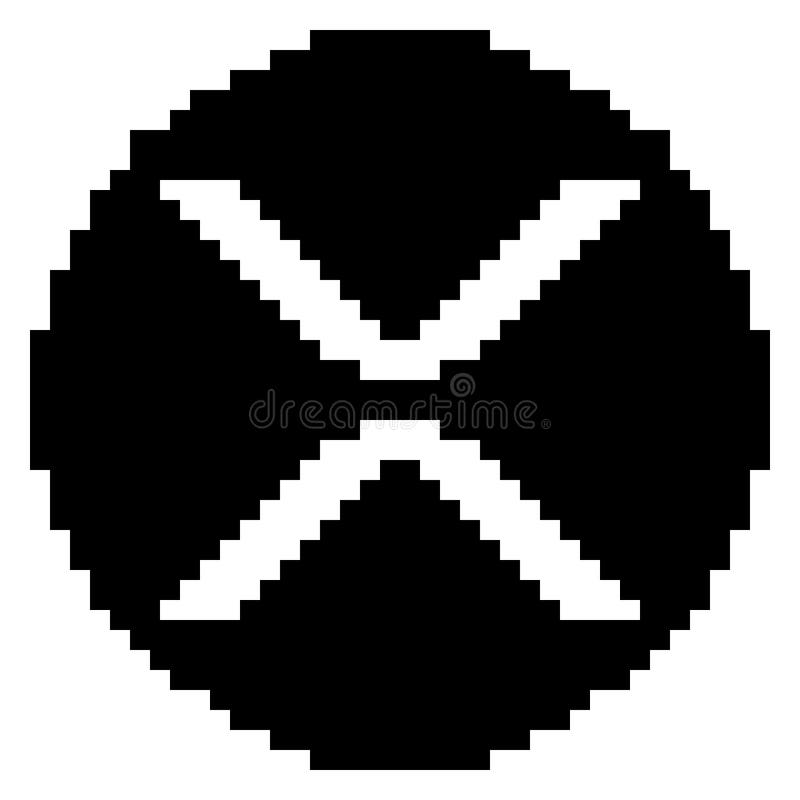 XRP Pixel stock vector. Illustration of altcoin, finance - 388992948