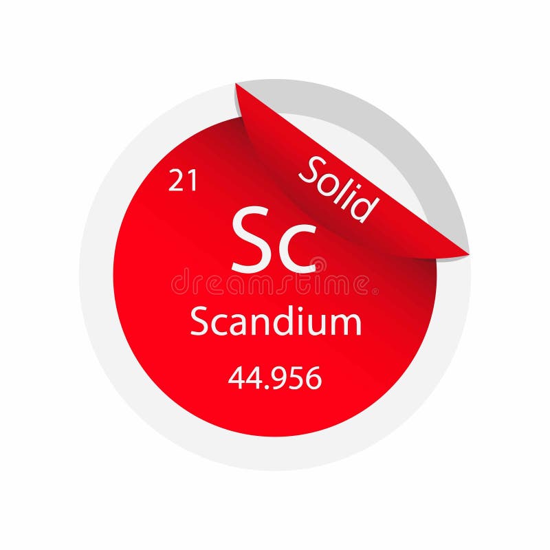 Scandium Atom, Properties of the Chemical Elements Exhibit a Periodic ...
