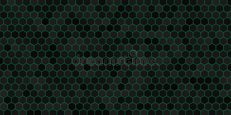Ark Green and Black Hexagon Pattern Background, Modern Tech Texture for ...