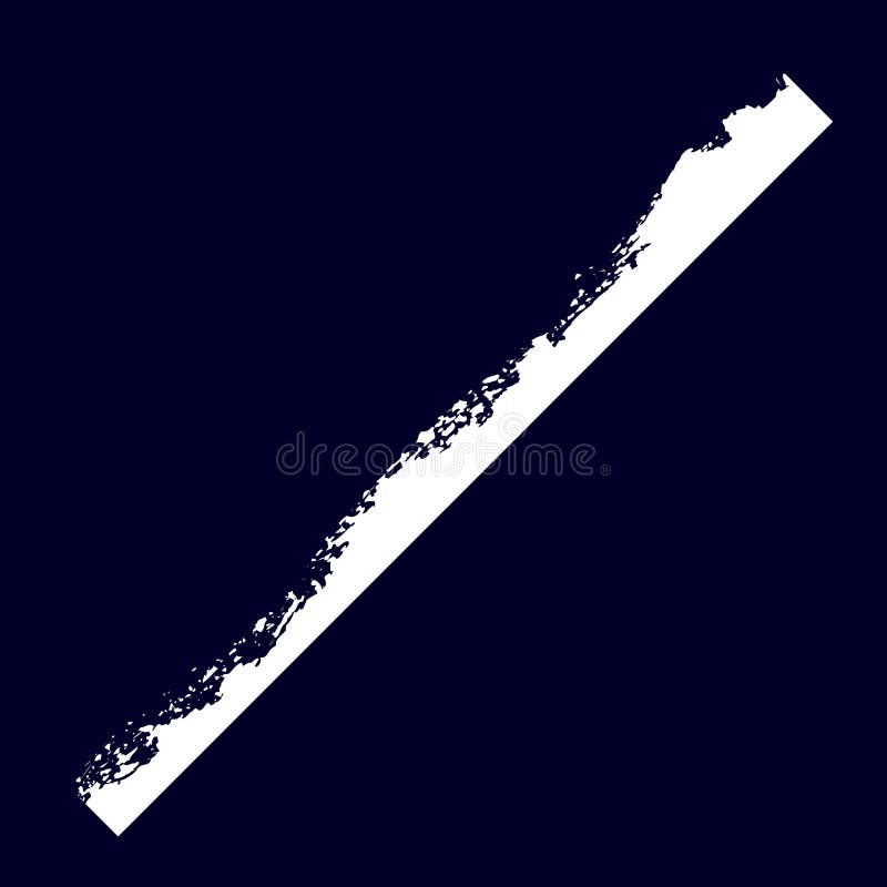 Diagonal White Brush Stroke with Rough Edges on Dark Blue Vector ...