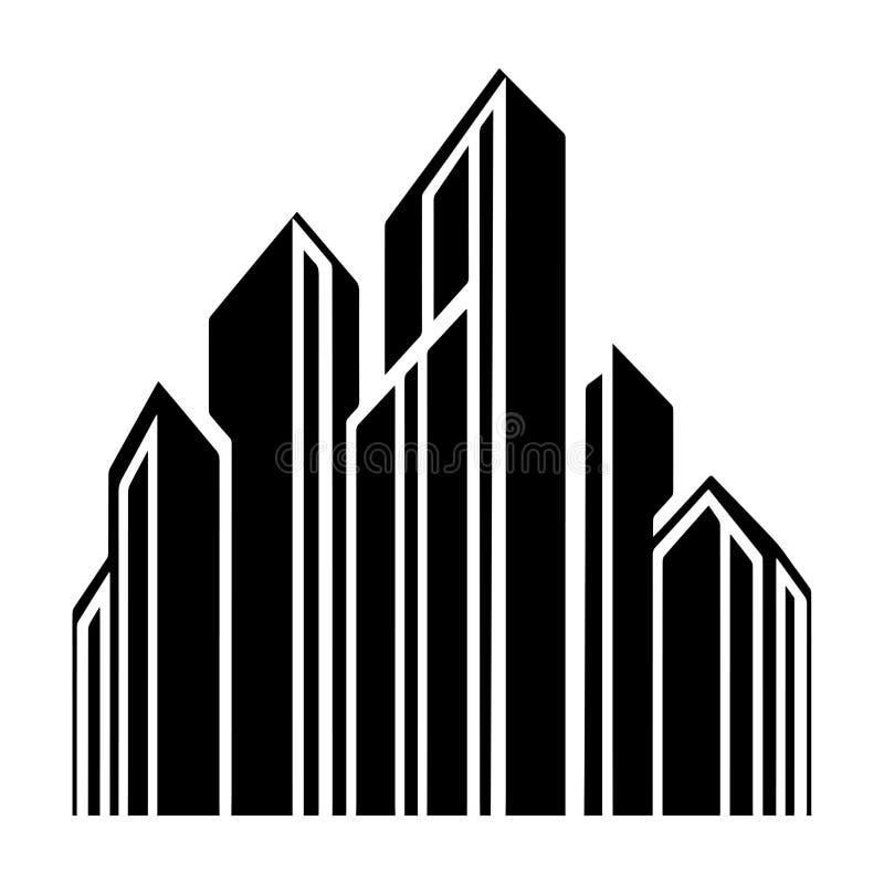 Building Silhouette Vector Illustration Stock Illustration ...