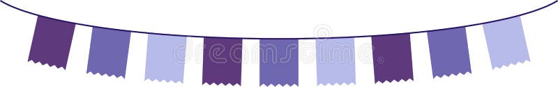 Bunting Banner with Zig Zag Edge Flags Stock Illustration ...