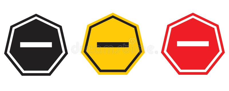 Prohibited Circle Sign. Prohibition Icon. Stock Illustration ...