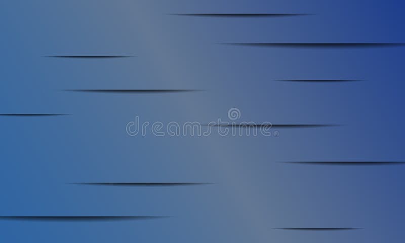 Horizontal Cuts in Paper with Shade. Slice Lines Blue Background Stock ...