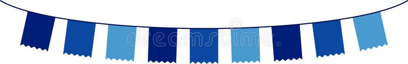 Bunting Banner with Zig Zag Edge Flags Stock Illustration ...