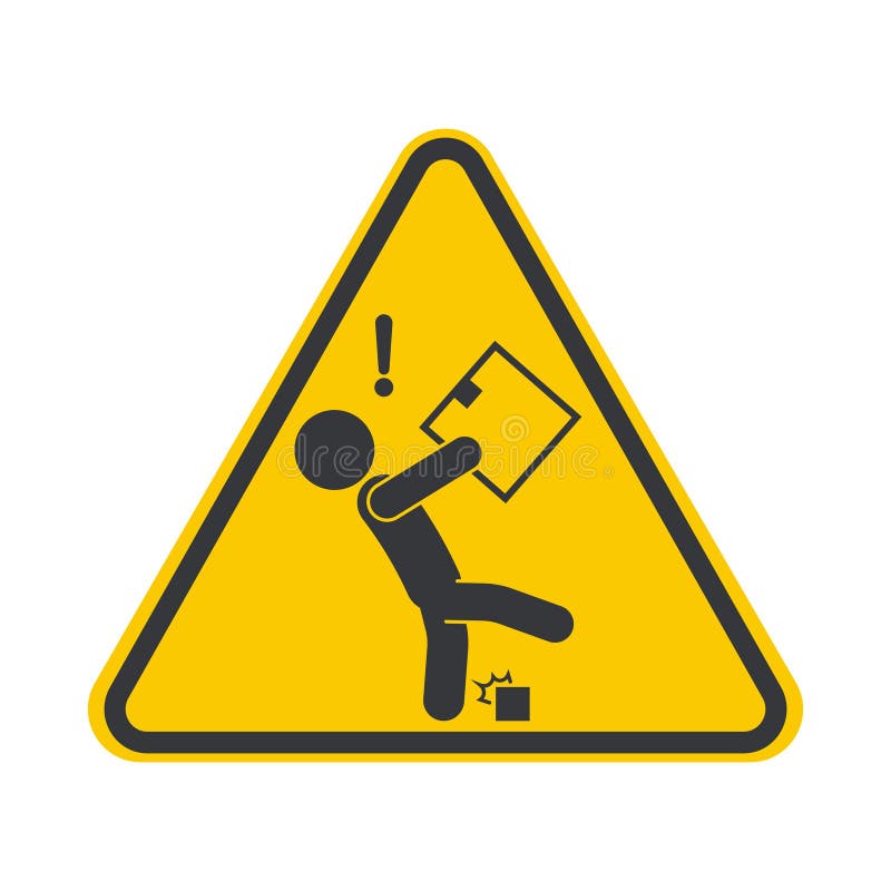 Isolated Pictogram Icon Showing Person Carrying Box Stock Vector ...