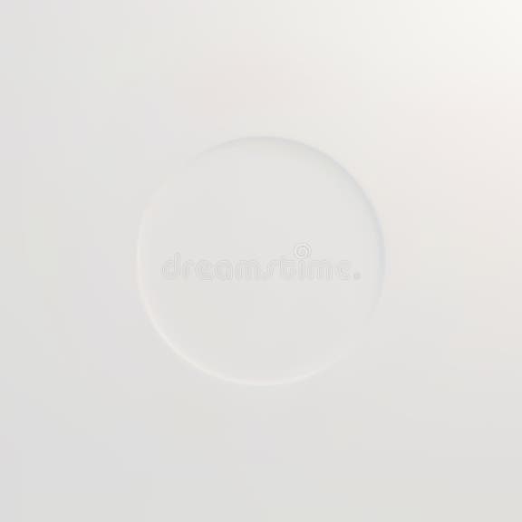 Embossed Circular Frame on Clean White Background for Subtle Design ...