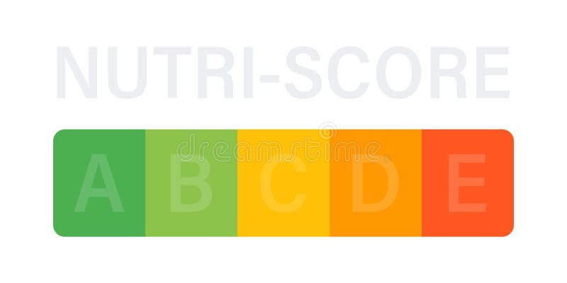 Nutri-Score Official Label Vector Illustration on White Background ...