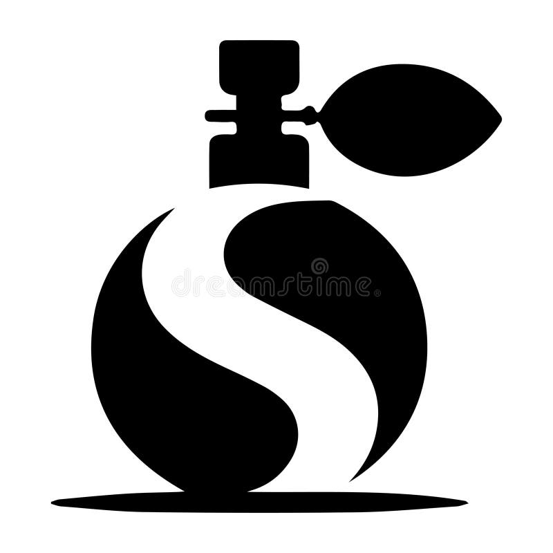 Elegant Fragrance Bottle Minimalist Vector Illustration for Perfume ...