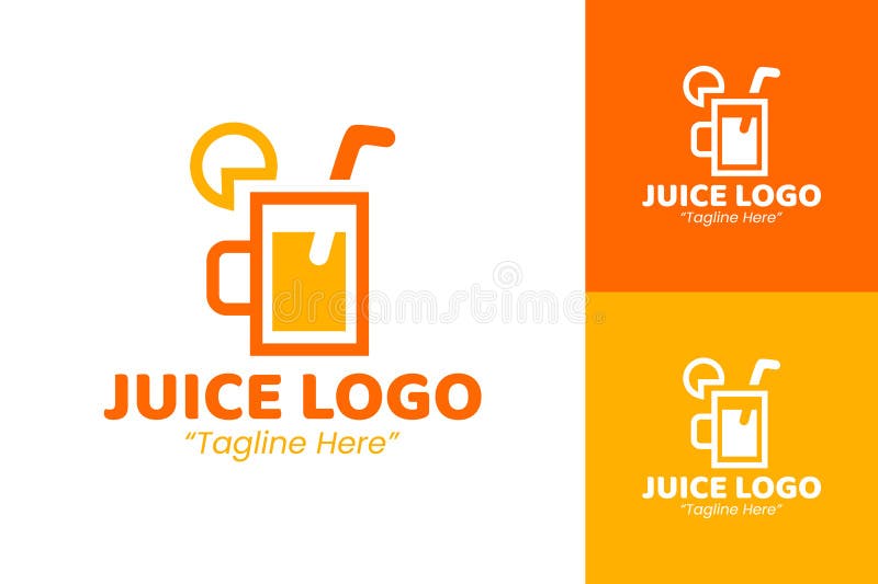 Trendy Juice Logo Design with Orange and Yellow for Fresh Beverage ...