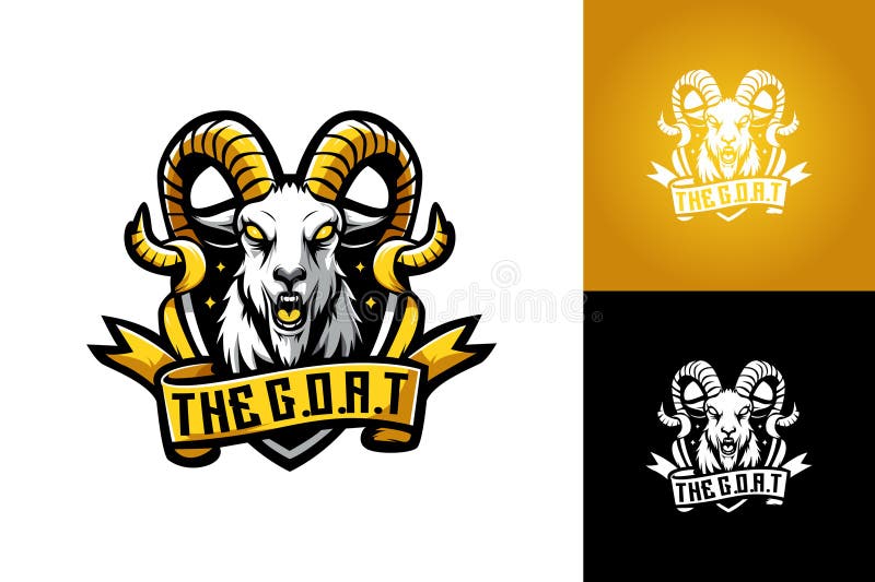 Bold the Goat Esport Logo Design with Gold and Black for Luxury Gaming ...