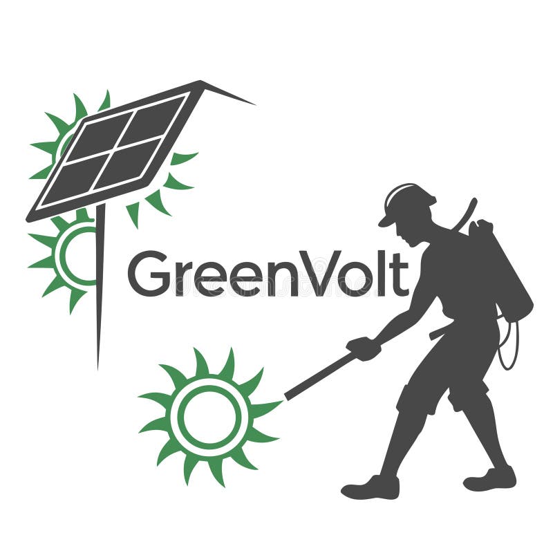 GreenVolt — Eco Energy Solutions Logo Stock Illustration - Illustration of hard, greenvolt ...