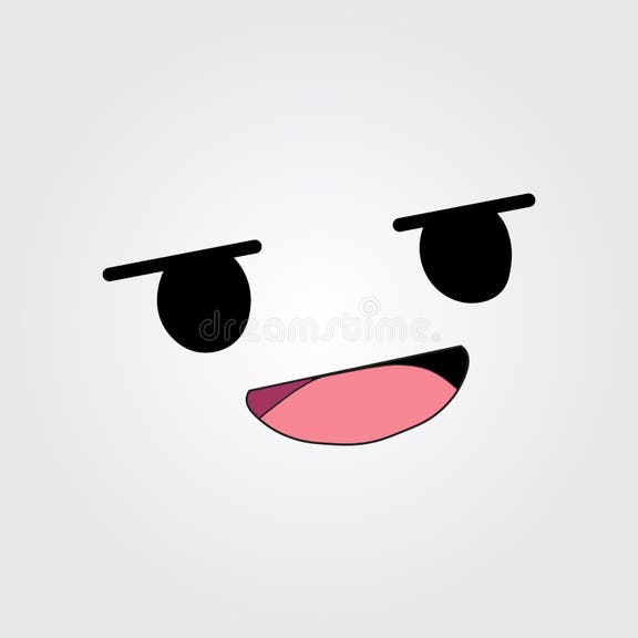Playful Cartoon Face with Happy Smirk – Fun Emoji Sticker for Social ...