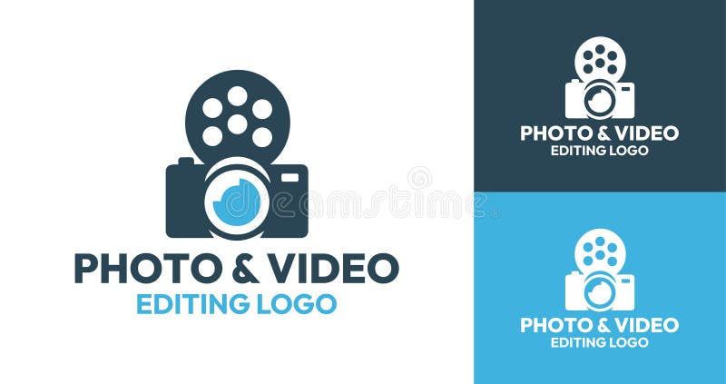 Modern Minimalist Photo and Video Editing Logos for Digital and Print ...