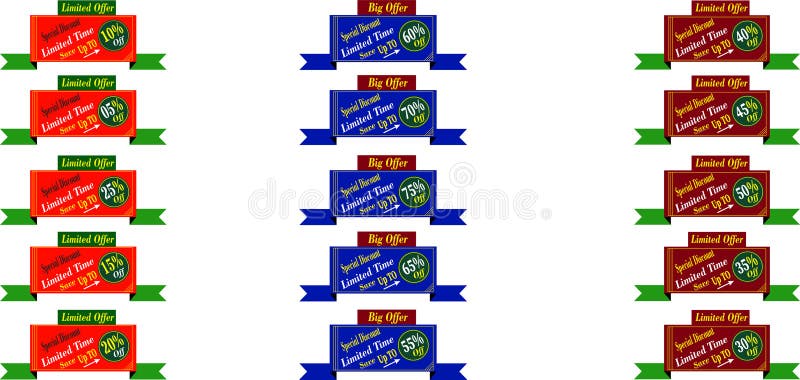 Comprehensive Vector Set of Discount Labels and Promotional Tags for E ...