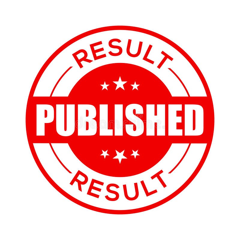 Result Published Red Grunge Stamp Vector Illustration Stock Vector ...