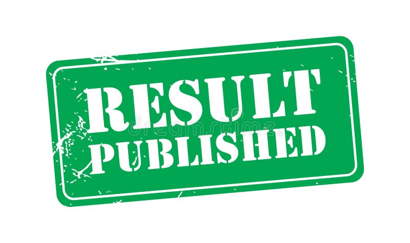 Green Grunge Result Published Rubber Rectangular Stamp Vector Design ...