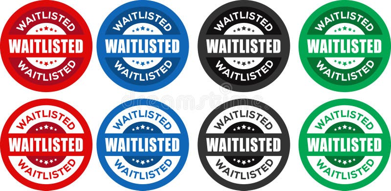 Waitlisted Stamp Badge Stock Illustrations – 2 Waitlisted Stamp Badge ...