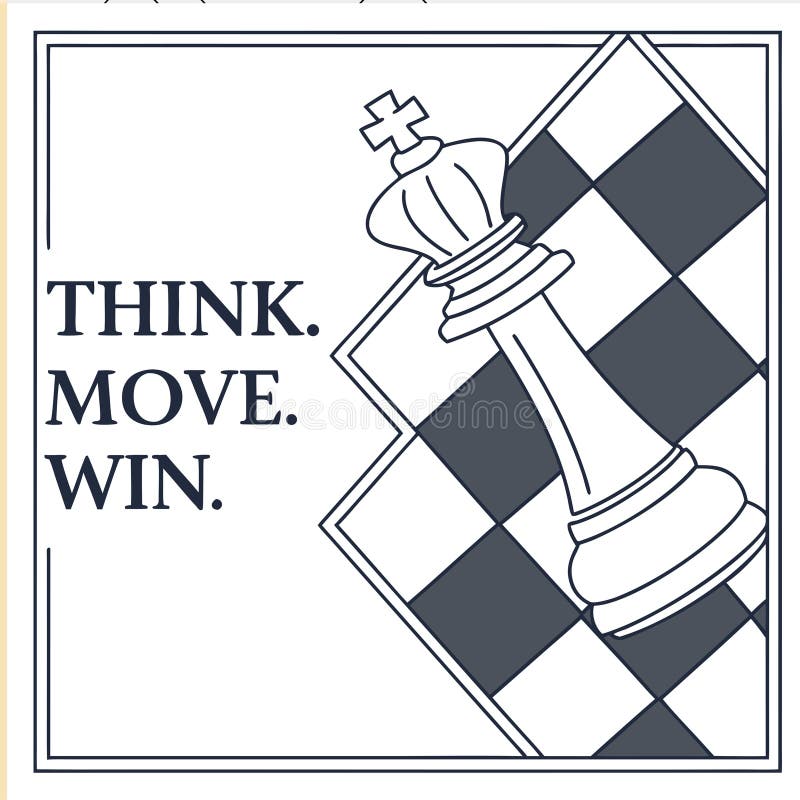Think. Move. Win Typography Design Stock Illustration - Illustration of ...
