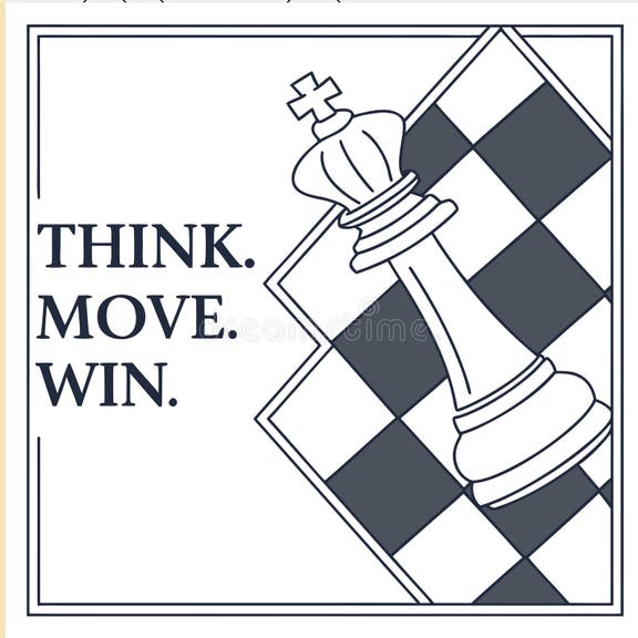 Think. Move. Win Typography Design Stock Illustration - Illustration of ...