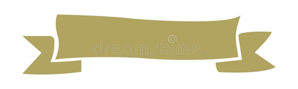 Olive Green Ribbon Banner Design Element for Branding Stock ...