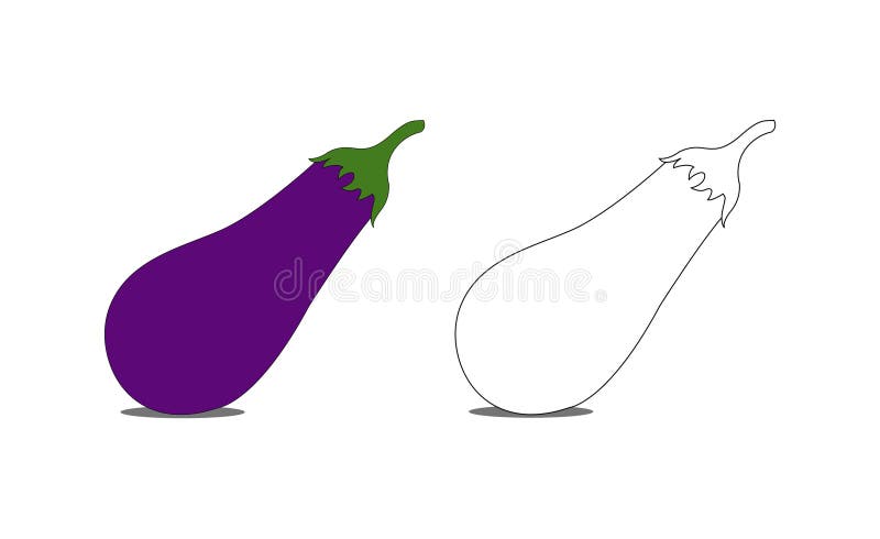 Exercise Coloring Book Page a Vibrant Eggplant Stock Vector ...
