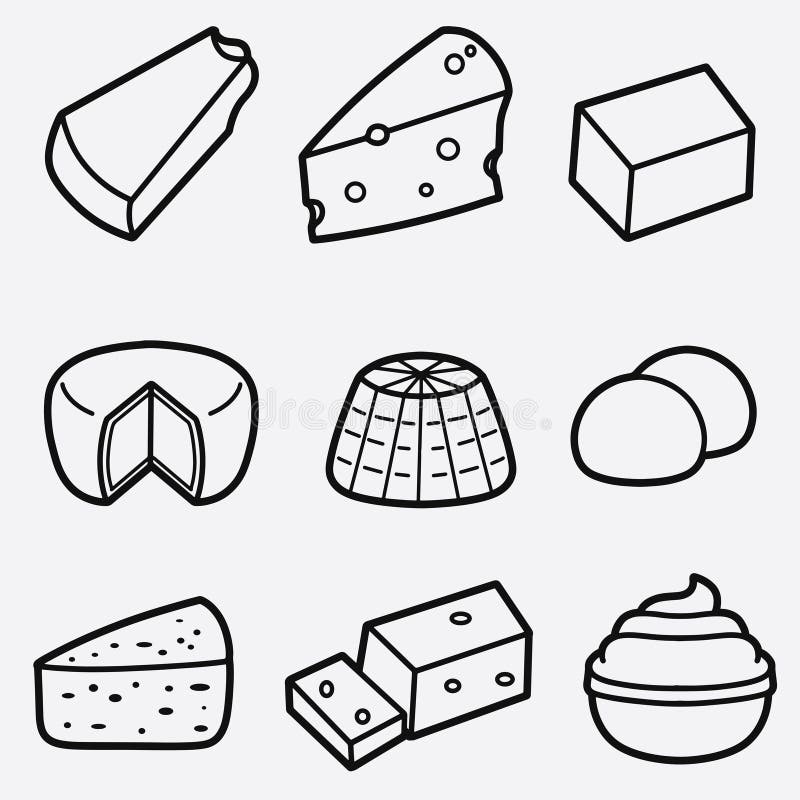 Cheese Outline Stock Illustrations – 45,507 Cheese Outline Stock ...