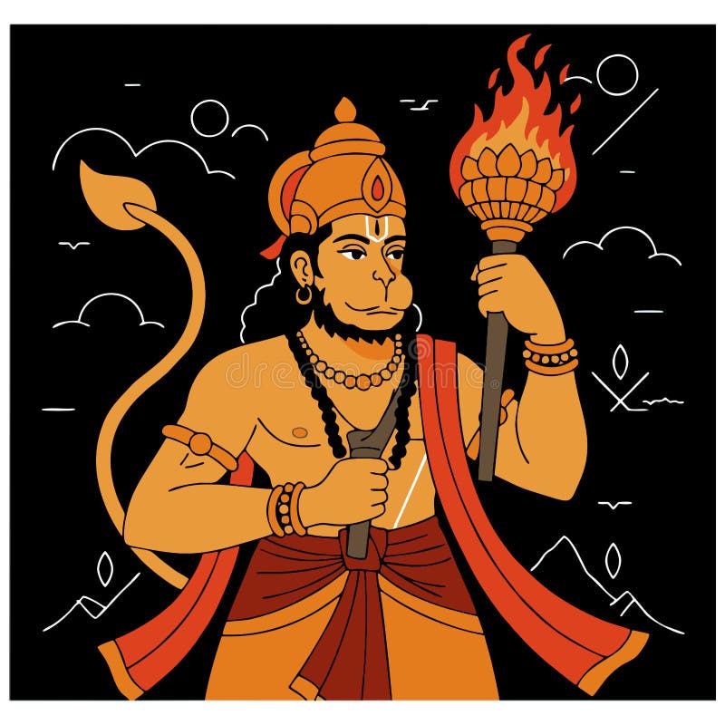 Muscular Hanuman Stock Illustrations – 33 Muscular Hanuman Stock ...