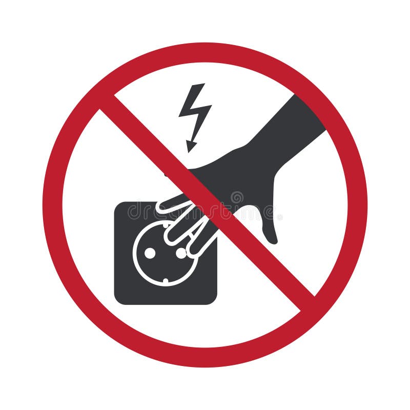 Touching Electric Socket Icon Stock Illustrations – 5 Touching Electric ...