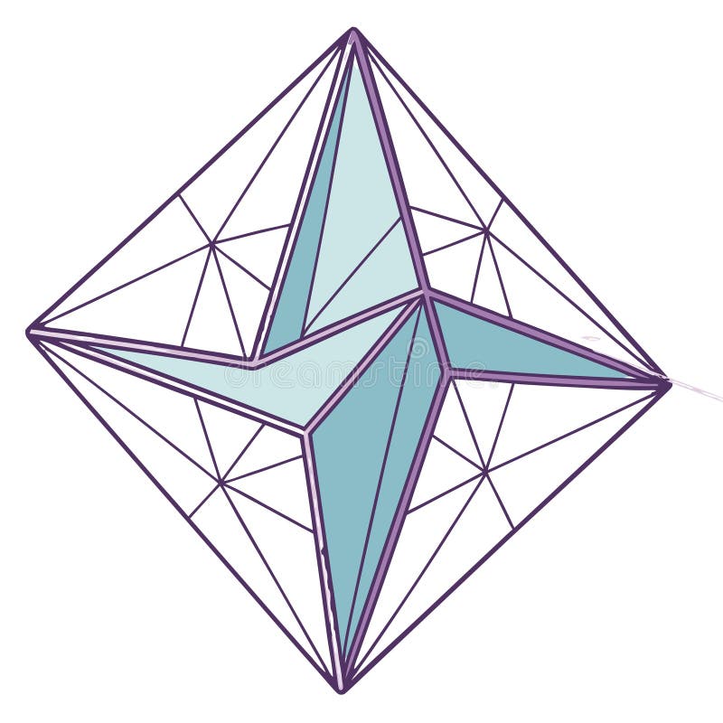 Crystal Nexus Logo,icon Dual Stock Illustration - Illustration of ...